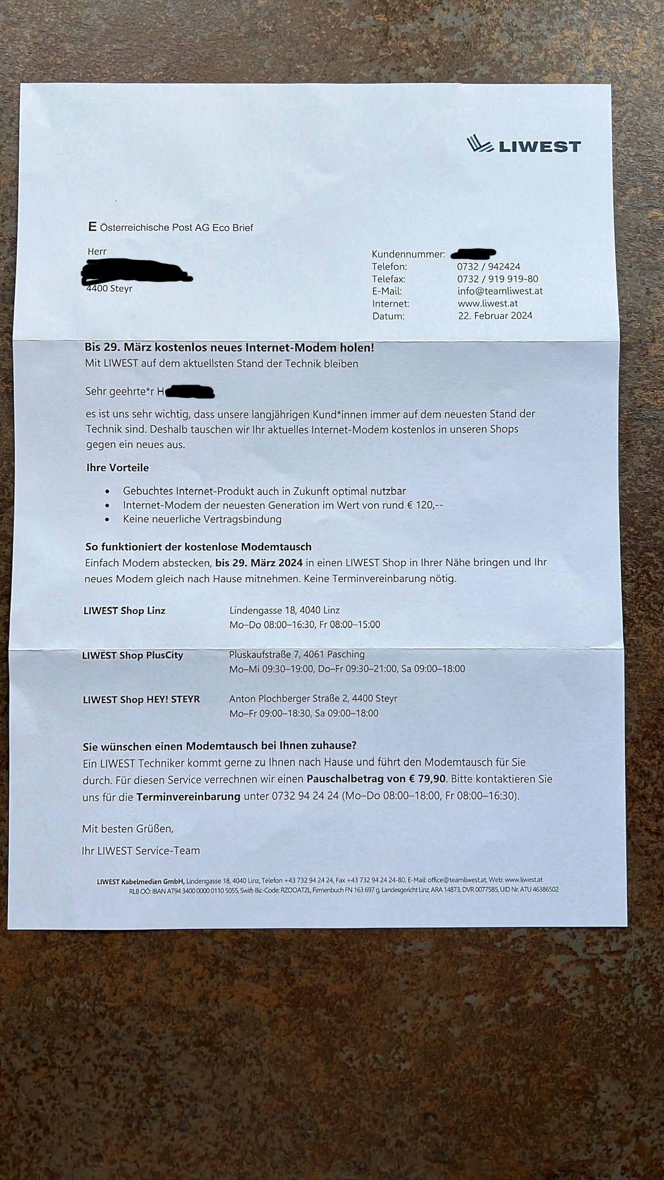 Kampagne Liwest Modem Upgrade | LTE-Forum Österreich