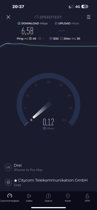 Speedtest für 3 Hutchison Drei Austria (3G & LTE) (615) | LTE-Forum ...
