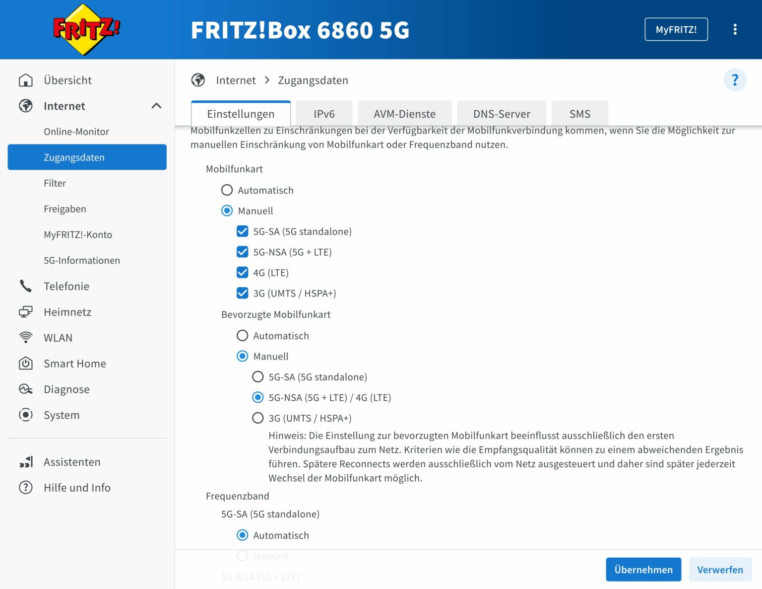 AVM FRITZ!Box 6860 5G: Flexibler 5G-Router im Test | LTE-Forum Österreich