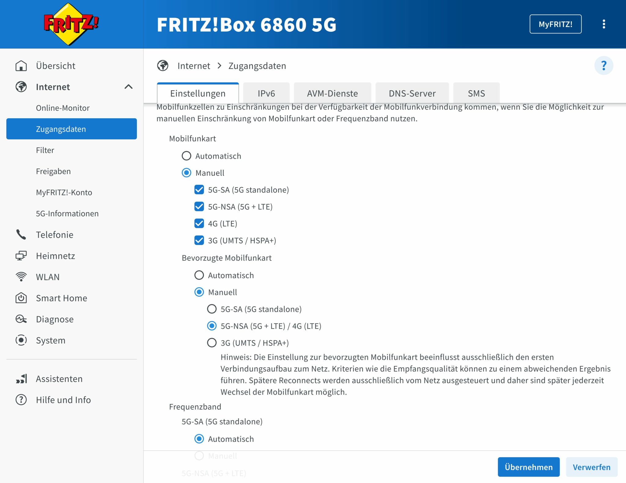 AVM FRITZ!Box 6860 5G: Flexibler 5G-Router im Test | LTE-Forum Österreich